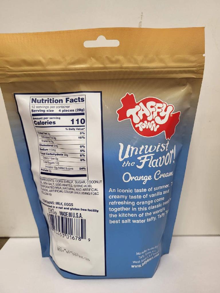 Orange Cream Taffy 12oz – Mousehouse Cheesehaus