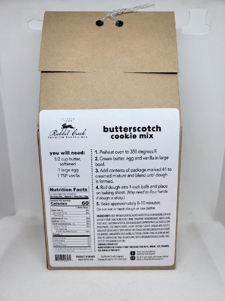 Rabbit Creek Butterscotch Cookie Mix – Mousehouse Cheesehaus
