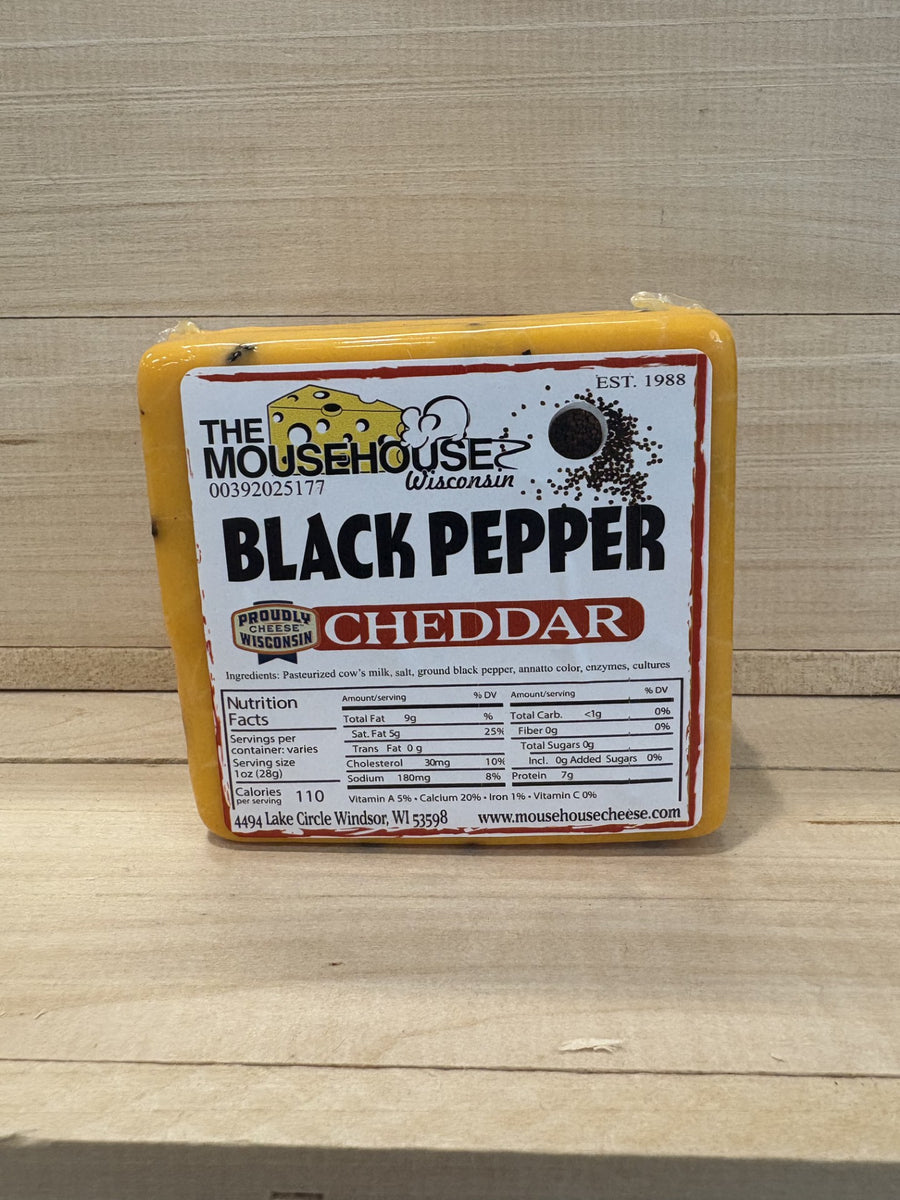 Black Pepper Cheddar – Mousehouse Cheesehaus